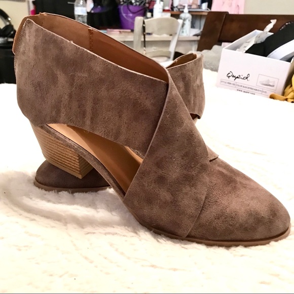 Qupid | Shoes | Brand New Cut Out Booties In Box | Poshmark